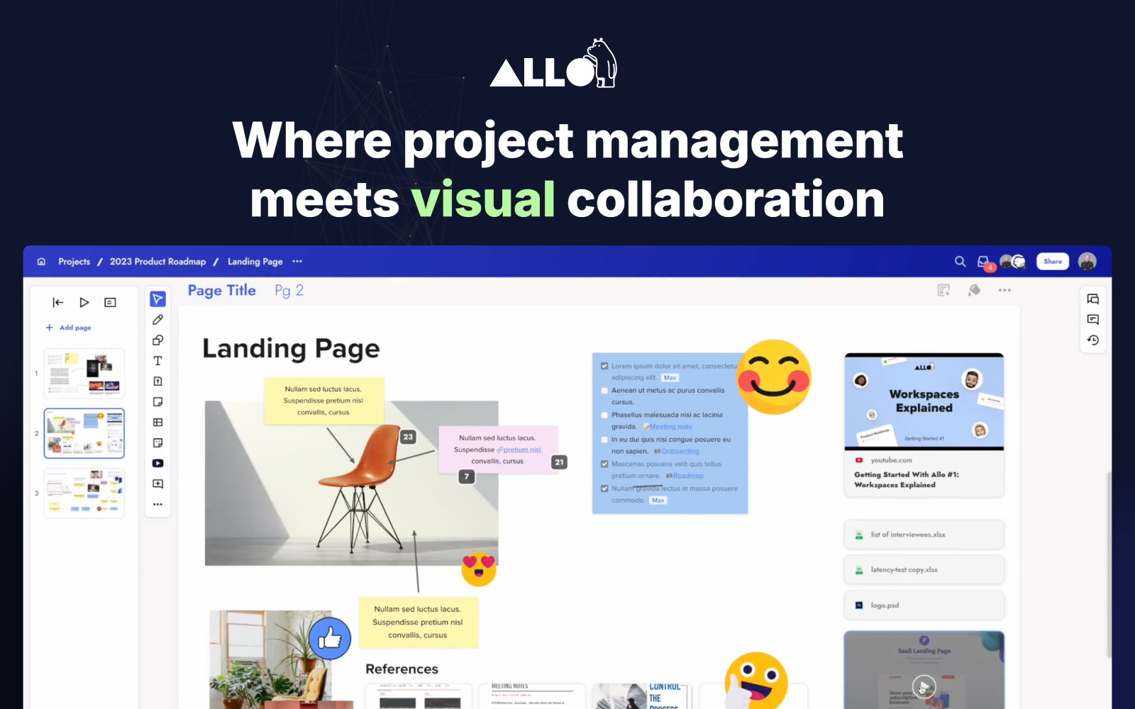 ALLO Projects | Where project management meets visual collaboration